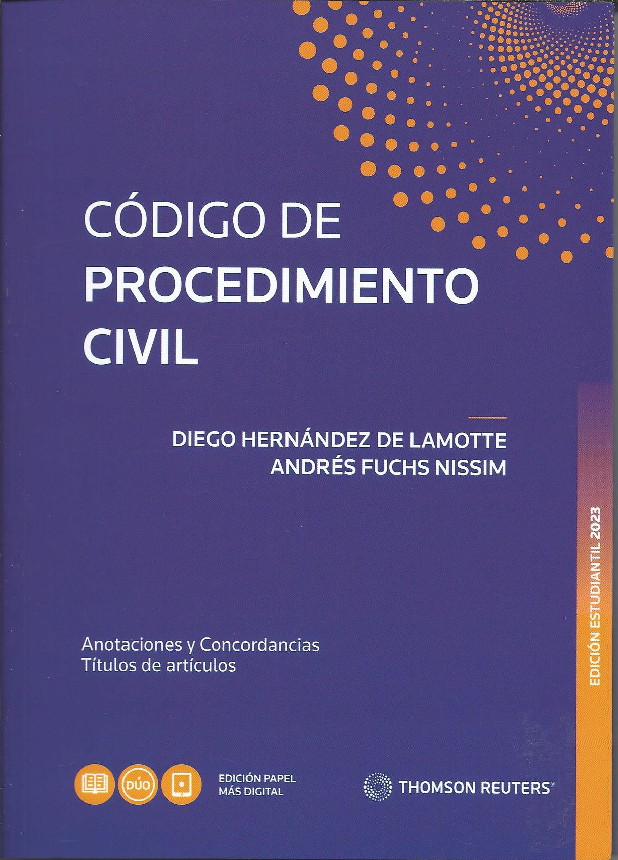 Código de Procedimiento Civil, Estudiantil 2023 - Editorial Metropolitana